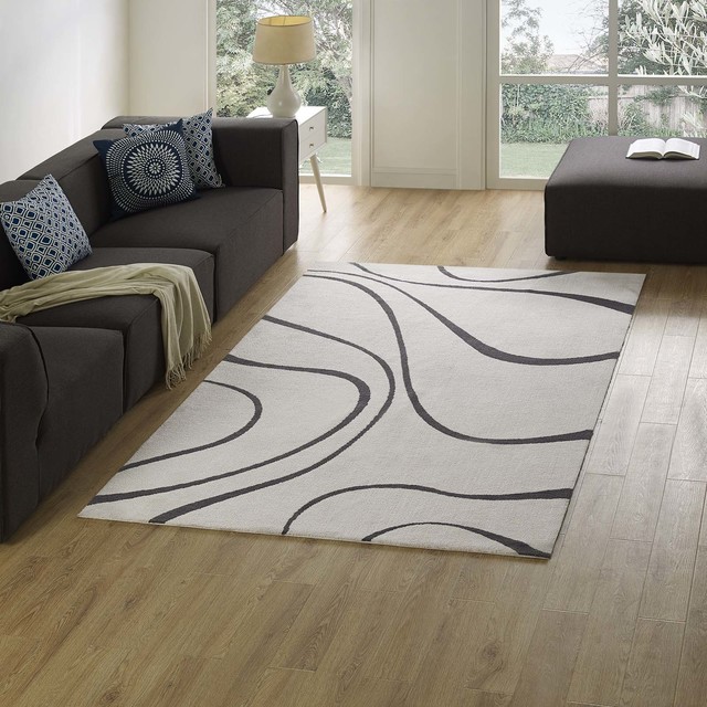 Modern Urban Living Area Rug Runner, Multi/Gray - Contemporary - Hall ...