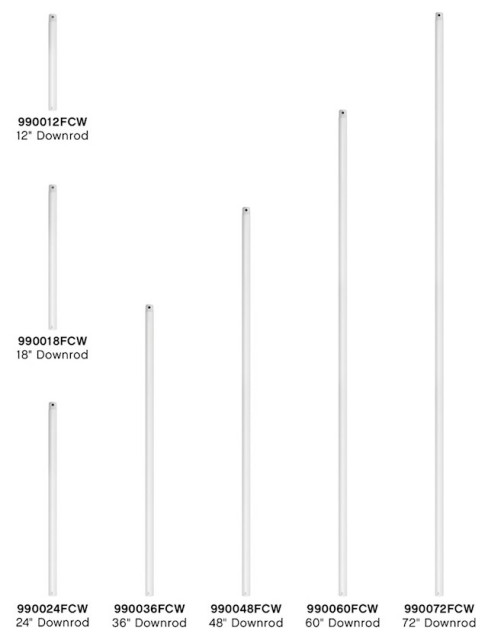 Hinkley Lighting 60" Downrod, Chalk White 990060FCW - Lighting Hardware ...