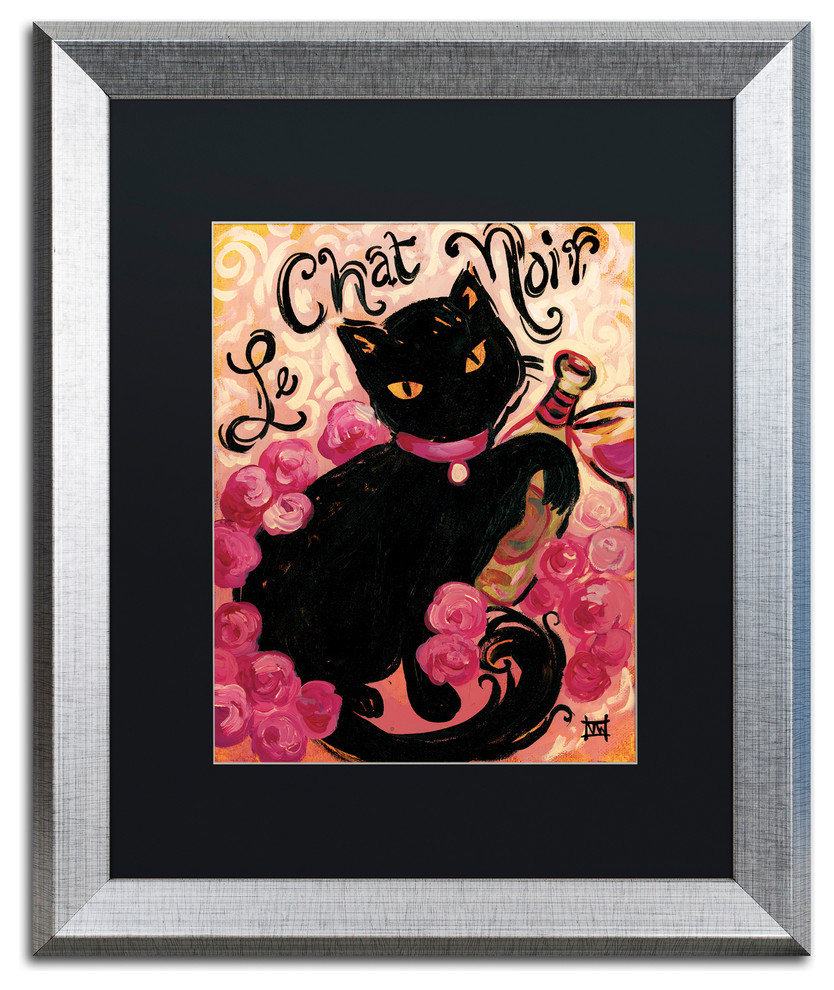Natasha Wescoat 'Le Chat Noir' Art, 16"x 20" - Contemporary - Prints ...