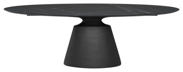 Taji Black Ceramic Dining Table, HGNE294 - Transitional - Dining Tables ...