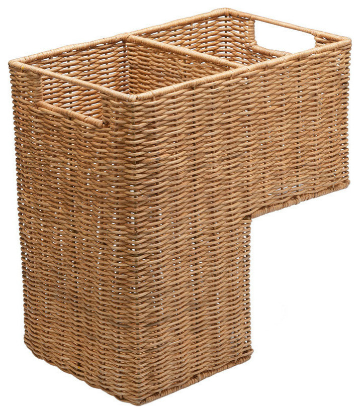 Wicker Step Basket - Tropical - Baskets - Other - by KOUBOO | Houzz