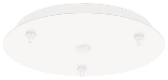 Multi-Port Canopy, White, 11"Dx1"H, 11"Dx1"H - Modern - Lighting ...