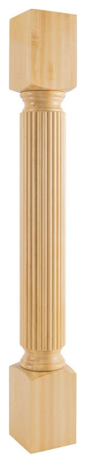Hardware Resources P20-5-42 Traditional Solid Wood Carved Reeded ...