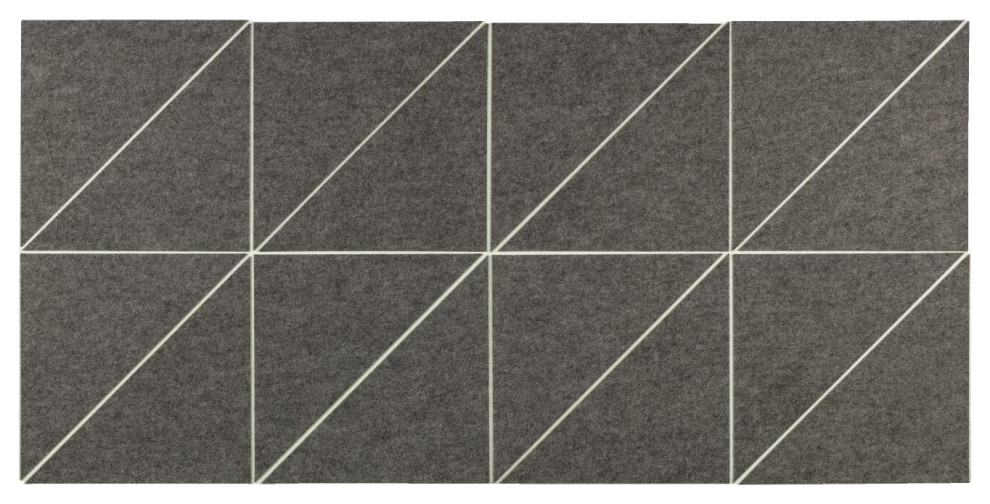 Dark Gray Triangles Acoustical Peel & Stick Tiles - Traditional ...