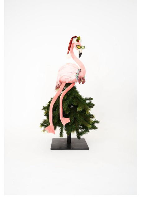 Katherine's Collection 2022 Kitschy Flamingo Tree Topper, 29 ...