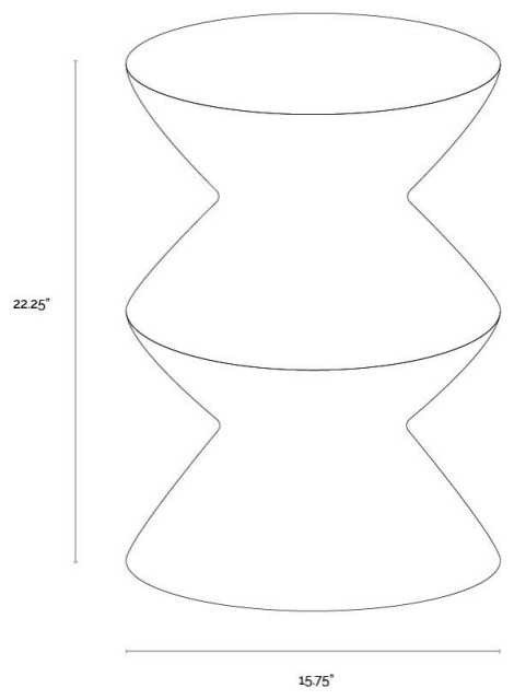 Union End Table, Marble Look, White - Transitional - Side Tables And ...