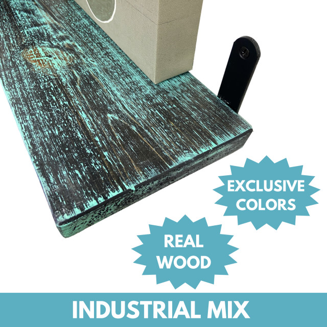 Barn Walls Floating Shelves - Set of Four - Farmhouse - Display And ...