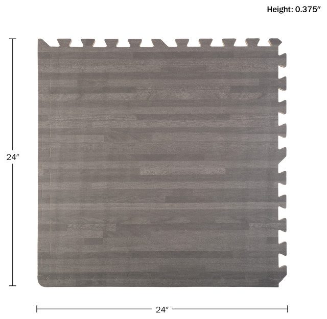 EVA Foam Floor Tiles 24 SQFT Woodgrain Mats for Floor Interlocking Foam ...
