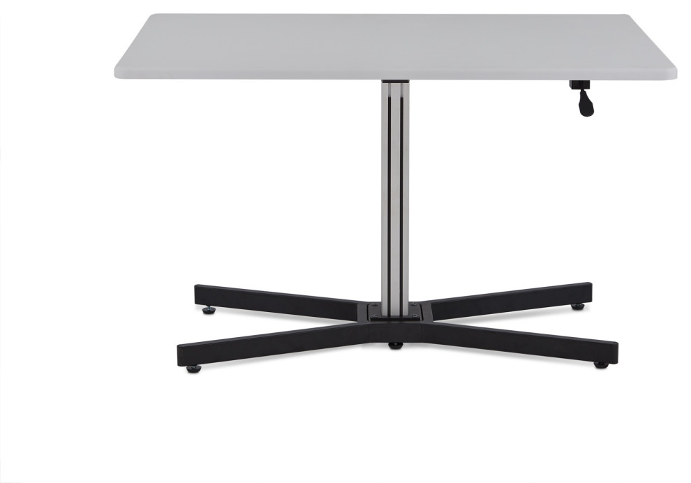 Height Adjustable White Desk - Contemporary - Desks And Hutches - by ...