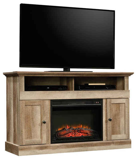 Sauder Cannery Bridge Wood Fireplace TV Stand for TVs up to 60" in ...