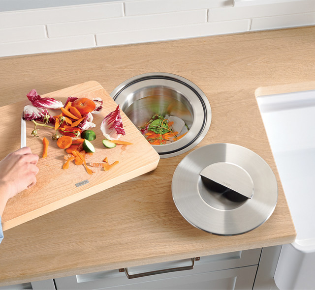 Blanco Solon Compost System, Stainless Steel - Trash Cans - by Buildcom ...