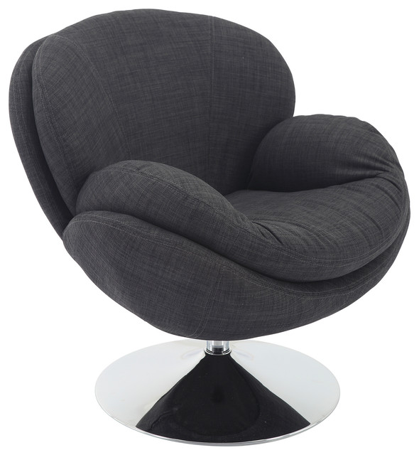 Relax-R™ Strand Leisure Accent Chair, Anthracite Fabric - Midcentury ...
