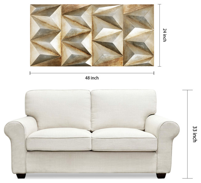 "Steel" Mixed Media Iron Hand Painted Dimensional Wall Art ...