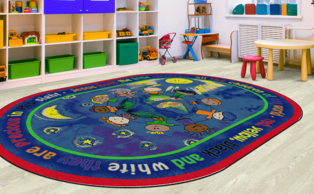 Flagship Carpets FE163-45A 7'6"x12' All The Little Children Educational ...