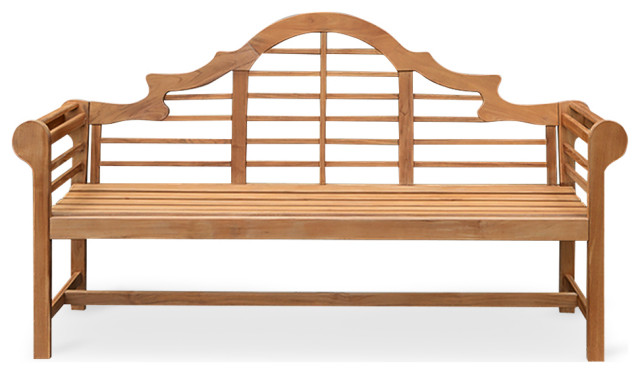 Lutyens Teak Wood 5 Feet Outdoor Bench - Traditional - Outdoor Benches ...