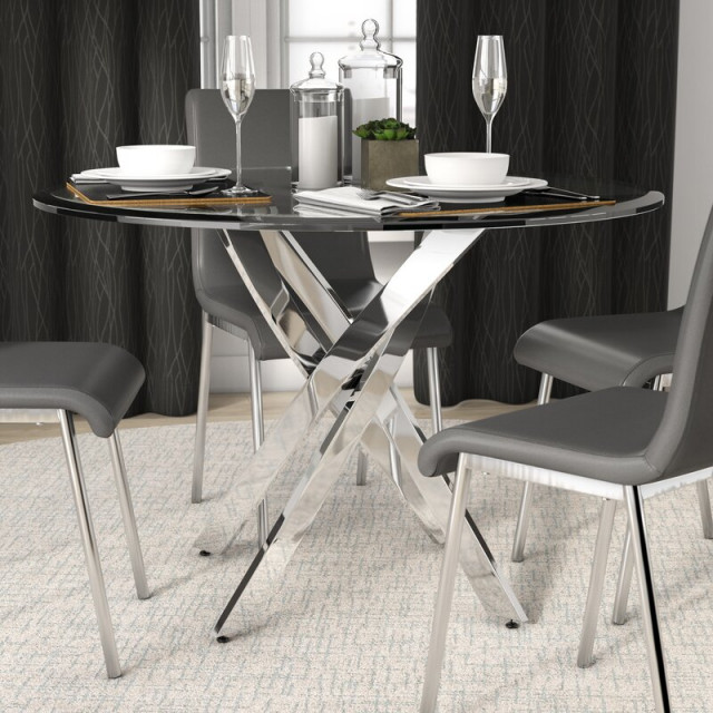 OM Glass Round Dining table - Contemporary - Dining Tables - by ...