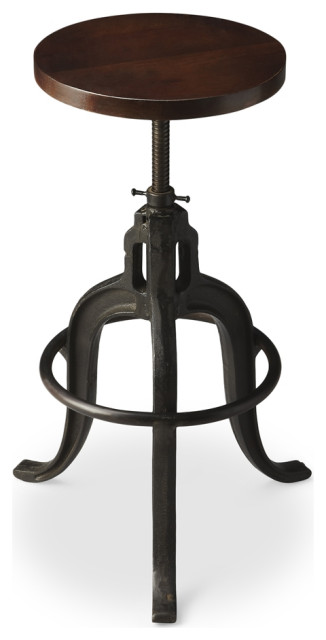 Revolving Bar Stool, Belen Kox - Industrial - Bar Stools And Counter ...