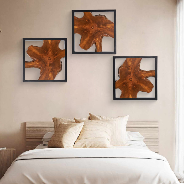 Rustic Wood Wall Decor Art, 17'' - Rustic - Wall Accents - by BNF Home ... Rustic Wood Wall Decor Art, 17'' - Rustic - Wall Accents - by BNF Home ...