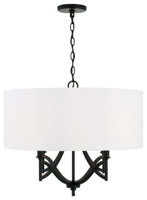 Sylvia Four Light Pendant, Matte Black - Transitional - Pendant Lighting - by Buildcom | Houzz