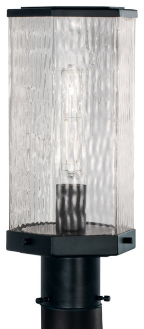 Norwell Lighting 1177-WAV Polygon 13" Tall Post Light - Transitional ...