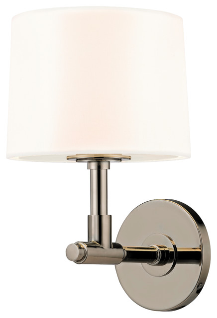 Soho Wall Sconce With Shade and White Glass Diffuser - Transitional ...