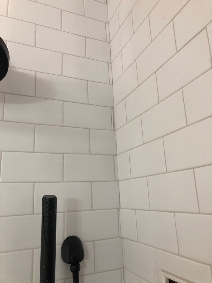 subway tile shower corner?