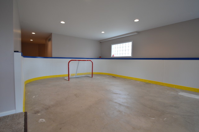 Waterford, MI Basement Hockey Rink - Classique - Détroit - par Finished ...