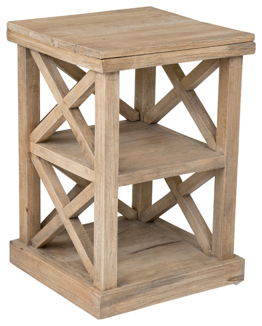 East at Main Madeline Rustic End Table - Transitional - Side Tables And ...