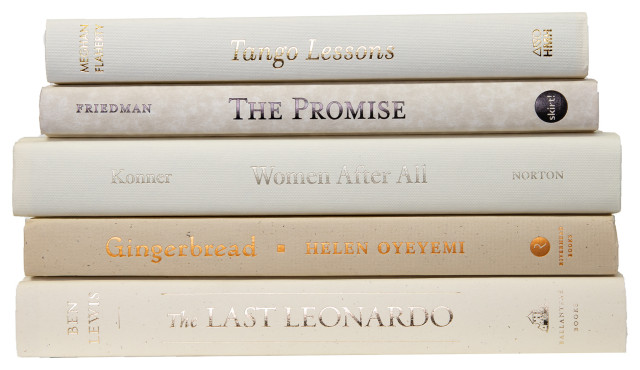 Modern Beach Book Stack, 5-Piece Set - Traditional - Books - by Booth ...