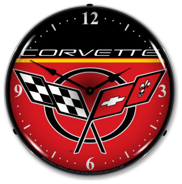 GM710139 C5 Corvette Clock - Contemporary - Wall Clocks - by ...
