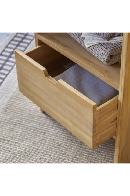 Solid Teak Vanity Unit | Tikamoon Kwarto 60 - Transitional - Bathroom ...