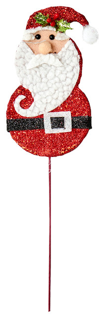 12" Santa Pick - Traditional - Holiday Accents And Figurines - by WORTH ...