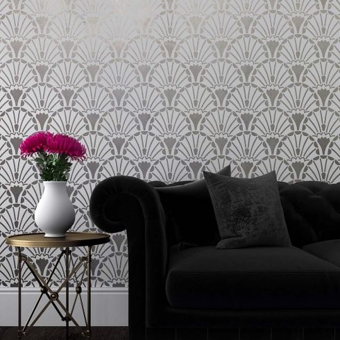 Decadence Allover Stencil Reusable Stencils For DIY Wall Decor ...