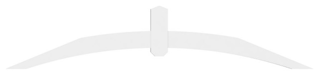 Archdale Architectural Grade PVC Gable Bracket, 72"Wx15"H (5/12 Pitch ...