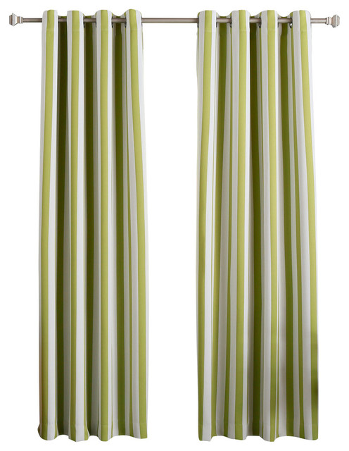 Vertical Stripe Curtains, 84" - Contemporary - Curtains - by Best Home ...