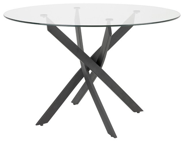 Carol Dining Table, Black - Transitional - Dining Tables - by Home Gear ...