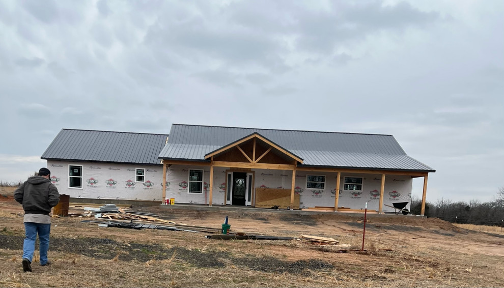 How should I do the rock trim for this house