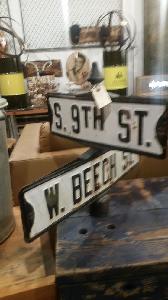 Customized Tabletop Intersection Sign