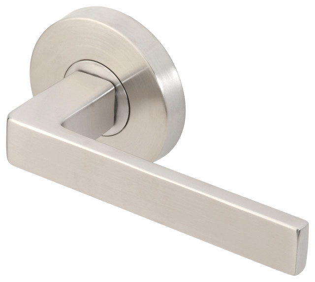 Tokyo Lever, Tubular Passage, Backset, Satin Stainless Steel, 2-3/8 ...