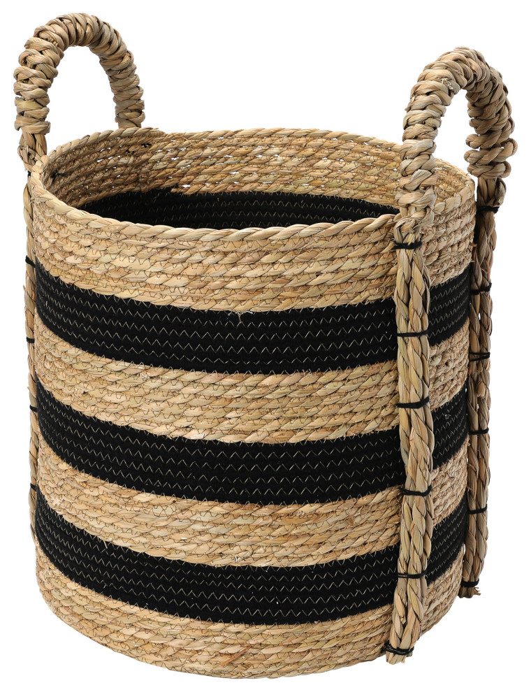 Braided Handle Basket - Beach Style - Baskets - by Household Essentials ...