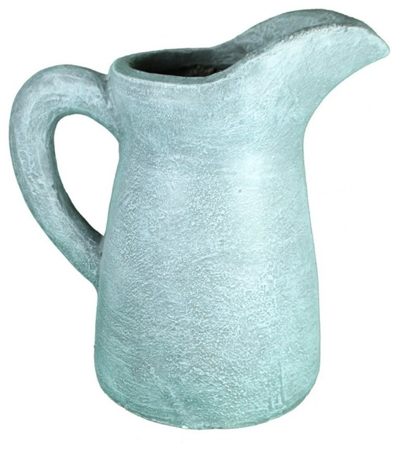 Pitcher Planter, Gray - Farmhouse - Outdoor Pots And Planters - by ...