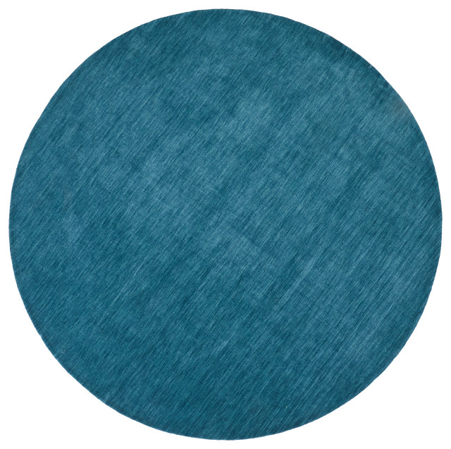 Weave & Wander Celano Contemporary Wool Rug, 10' x 10' Round ...