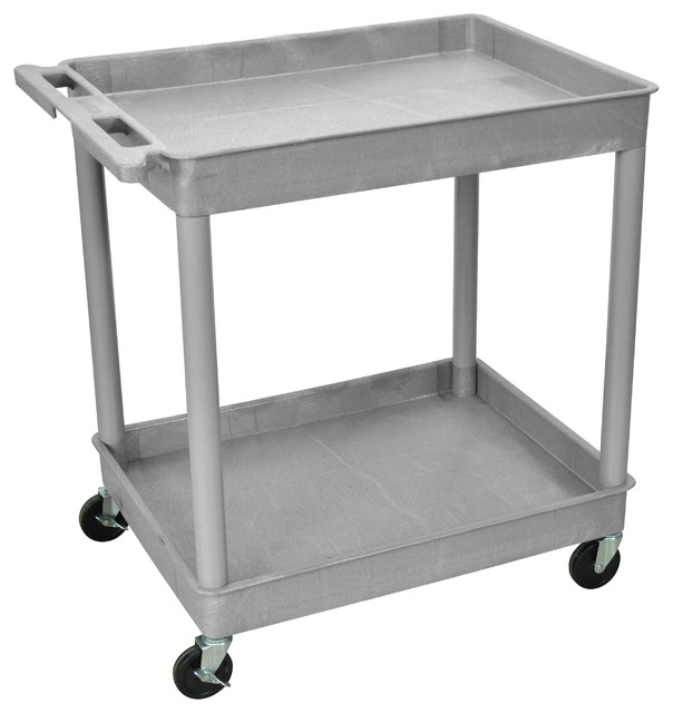 Luxor 2-Shelf Large Tub Cart - Contemporary - Utility Carts - by Beyond ...
