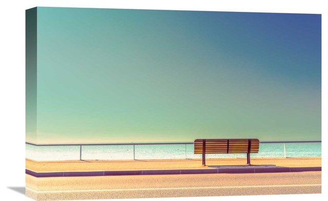 "The Bench" Stretched Canvas Giclee by Arnaud Bratkovic, 22x15", 22"X14 ...
