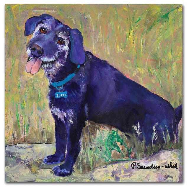 Pat Saunders-White 'Blaze' Canvas Art, 14"x14" - Contemporary - Prints ...