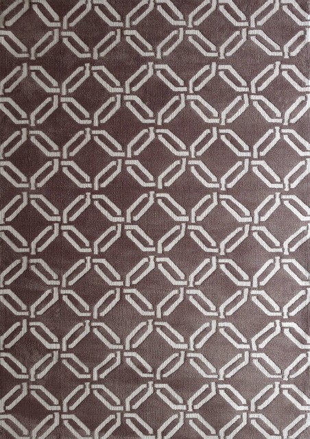 5'x7' Unique Brown Transitional Vibrant Color Living Room Rug ...