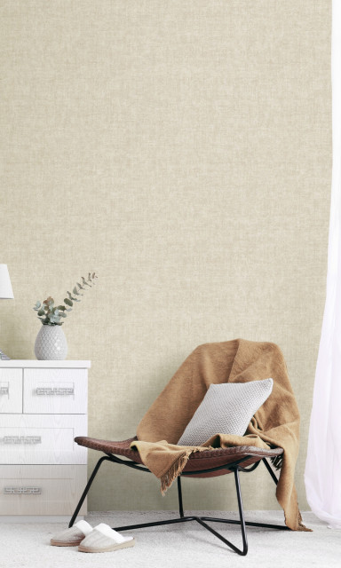 Textured Plain Print Wallpaper, Sample - Transitional - Wallpaper - by ...