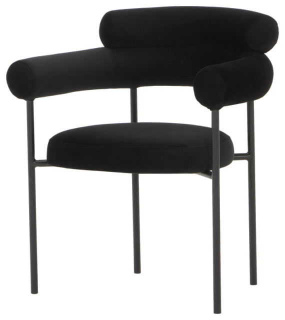 Portia Black Dining Chair - Midcentury - Dining Chairs - by Nuevo | Houzz