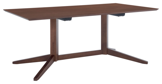 Cart, hage Dining Table, Walnut - Midcentury - Dining Tables - by Zuo ...