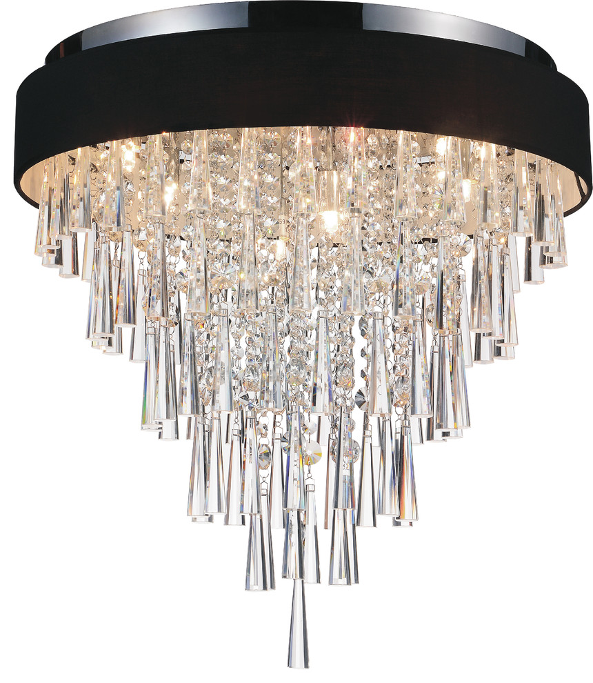 8-Light Flush Mount with Chrome Finish - Contemporary - Flush-mount ...